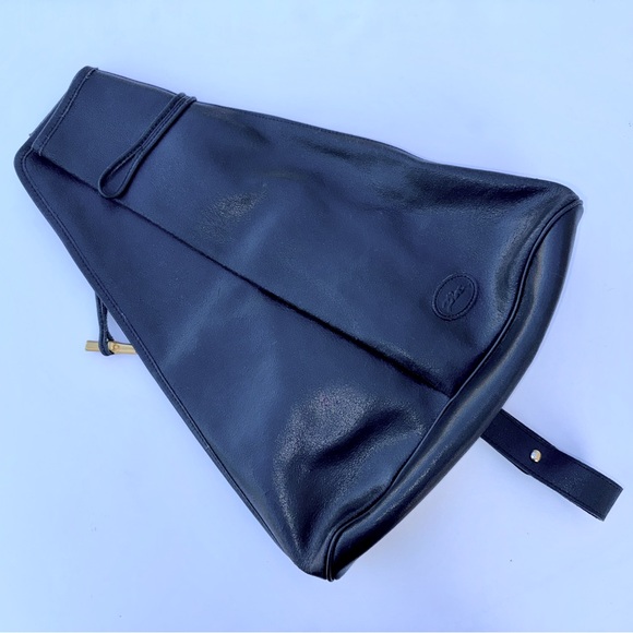 Longchamp | Bags | Rare Longchamp Vintage Roseau Leather Sling Backpack ...